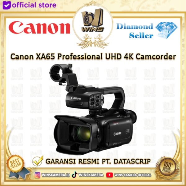 Canon XA65 Professional UHD 4K Camcorder - Garansi Resmi - Wins Camera