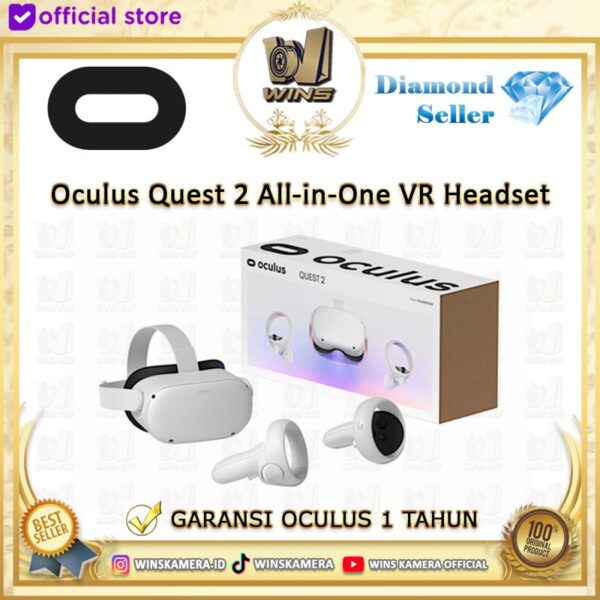 Oculus Quest 2 All-in-One VR Gaming System Headset Original - 128GB US ...
